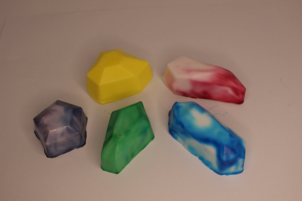 Cocoa Butter Crystal Shaped Soaps (Honey Almond) – Krafty Creations and ...